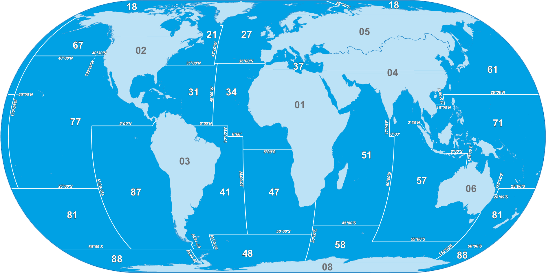Zone FAO di pesca - Cucina Regionale Italiana